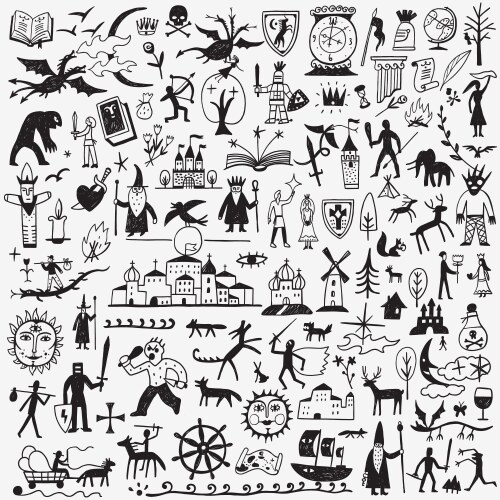 History pattern Royalty Free Vector Image - VectorStock