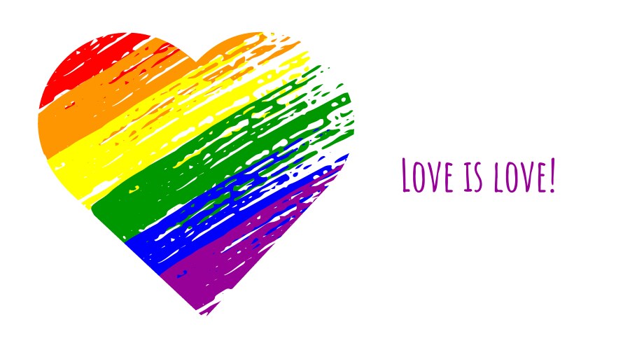 Lgbtq banner with symbols celebrating pride month Vector Image