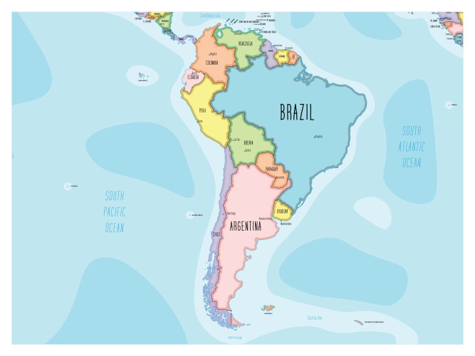 Cartoon Colombia Map Vector Images (93)