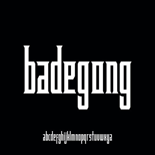 Experimental modern bold display alphabet font Vector Image