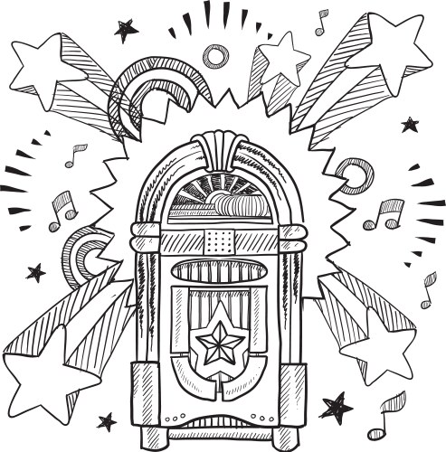 Doodle music notes Royalty Free Vector Image - VectorStock