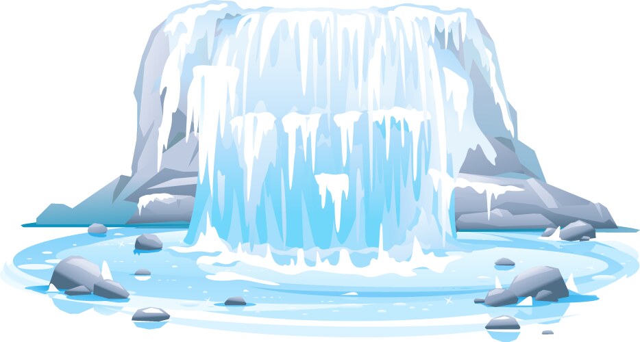 Water fall Royalty Free Vector Image - VectorStock