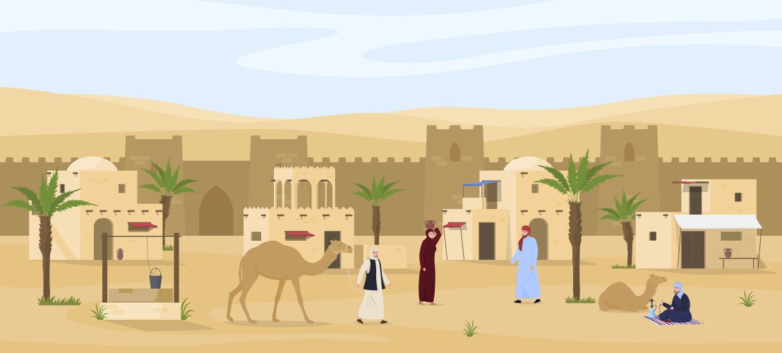 Arabic Village Vector Images (over 400)