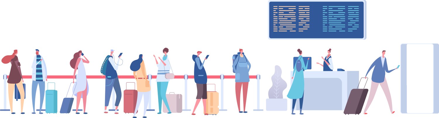 People Queue Vector Images (over 5,300)