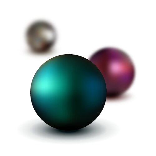 Metallic sphere realistic Royalty Free Vector Image