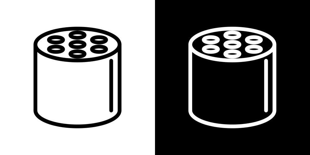 Oil filter icon set car engine fuel filtration Vector Image