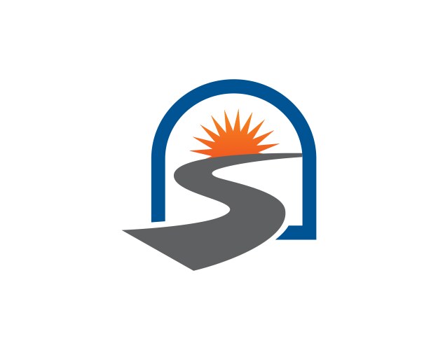 Isometric highway junction road and interchange Vector Image