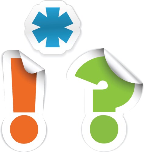 Set of funny smiley punctuation Royalty Free Vector Image