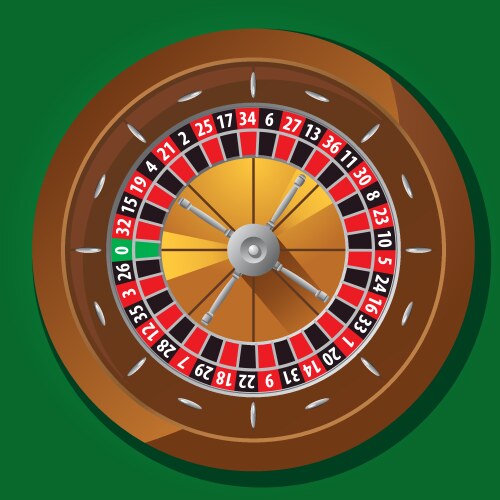 Realistic roulette isolated Royalty Free Vector Image