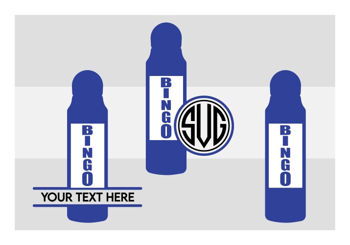 Bingo daubers svg clipart Royalty Free Vector Image