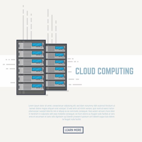 Server room line Royalty Free Vector Image - VectorStock