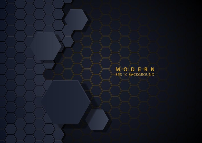 Hexagonal abstract technology background Vector Image