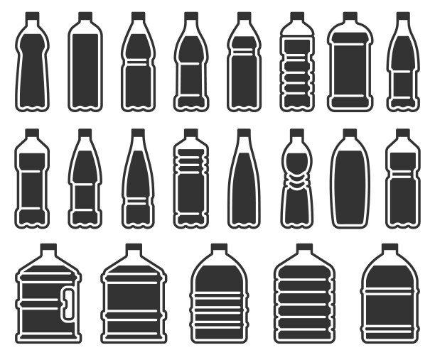 Plastic Water Bottle Outline Vector Images (over 21,000)