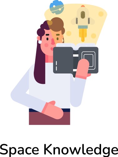 Space knowledge Royalty Free Vector Image - VectorStock