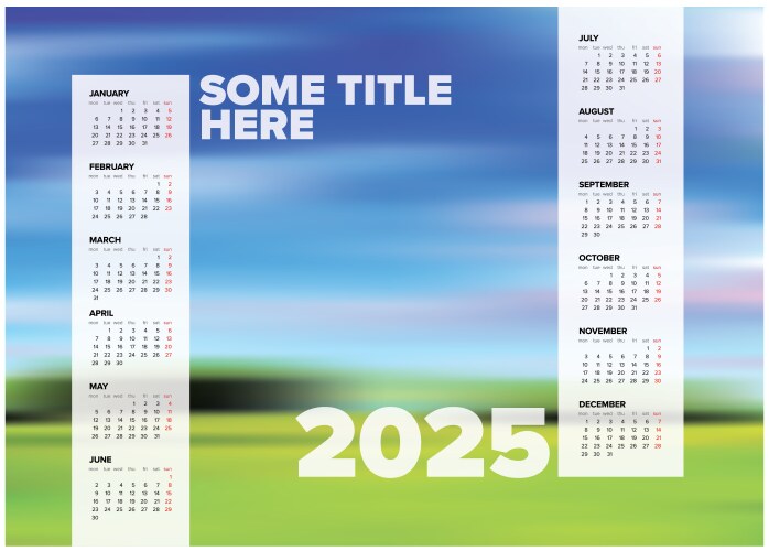 2025 Calendar Vector Images (over 14,000)