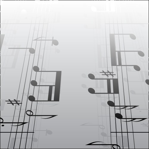 Music notes background Royalty Free Vector Image