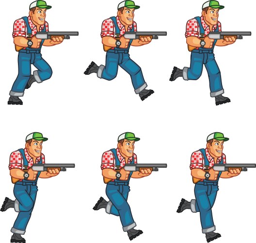 Running Sprite Vector Images (over 330)