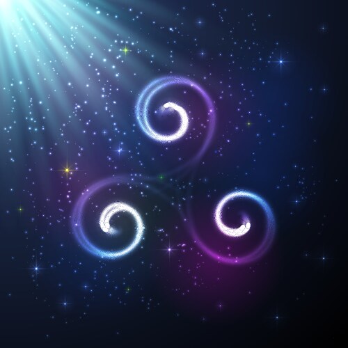 Celtic triskel symbols set Royalty Free Vector Image