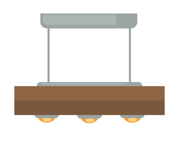 Lamp set isolated interior light design Royalty Free Vector