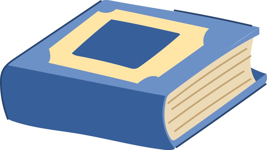 Library old book cartoon Royalty Free Vector Image