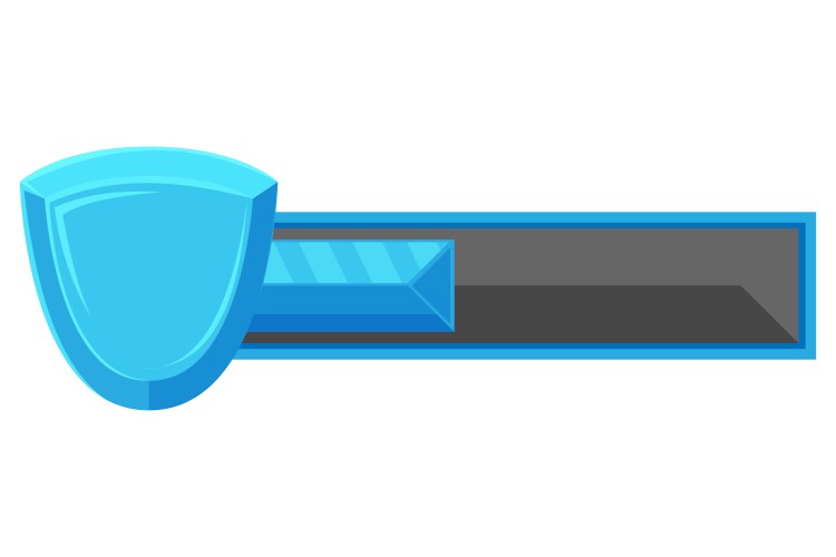 Progress bar sticker Royalty Free Vector Image