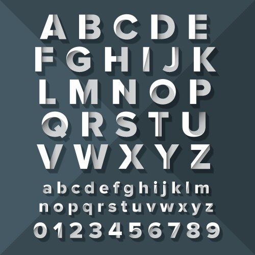 Calligraphy alphabet on grey background Royalty Free Vector