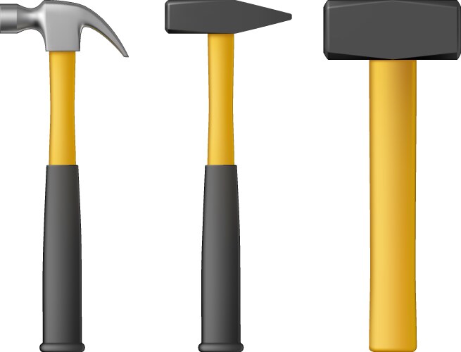 Construction hammer tool cartoon Royalty Free Vector Image