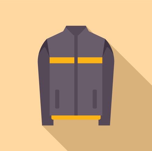 Jacket zipper icon simple style Royalty Free Vector Image