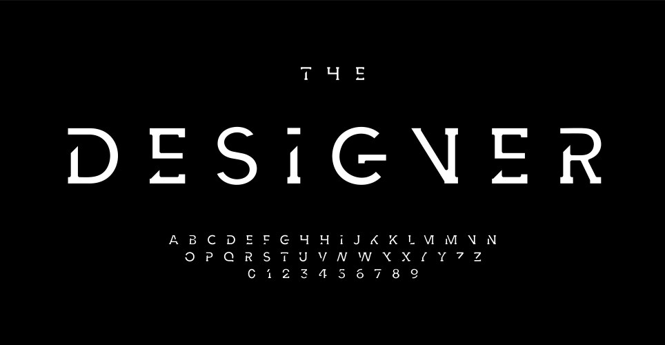 Bevel innovation geometric alphabet sleek high Vector Image Bevel innovation geometric alphabet sleek high Vector Image