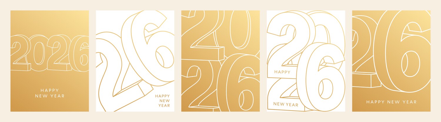 2026 3d gold number isolated new year logo – Royalty-Free Vector ...