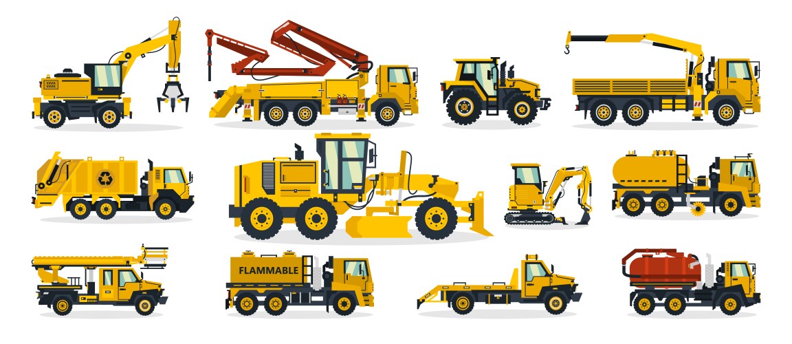 Construction Equipment Set – Royalty-Free Vector | VectorStock