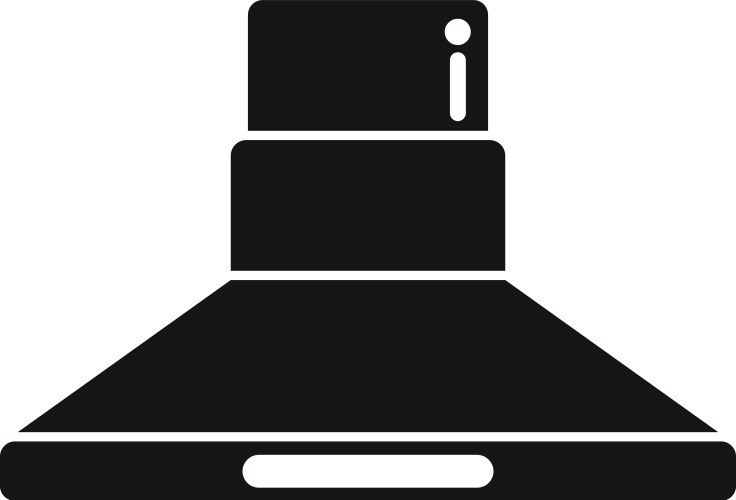 Modern kitchen exhaust hood extracting cooking Vector Image