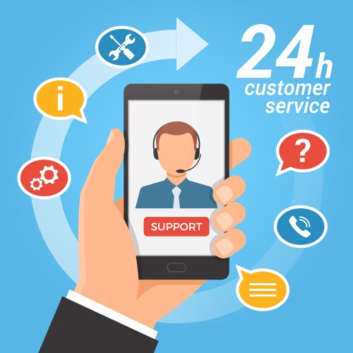 Healthcare mobile service concept Royalty Free Vector Image