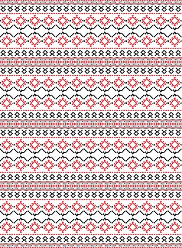 Russian old embroidery and patterns Royalty Free Vector