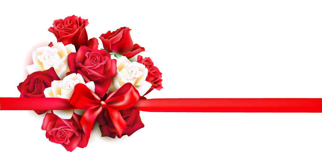 Red roses border Royalty Free Vector Image - VectorStock