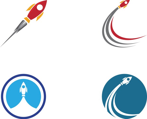 Rocket sky logo Royalty Free Vector Image - VectorStock