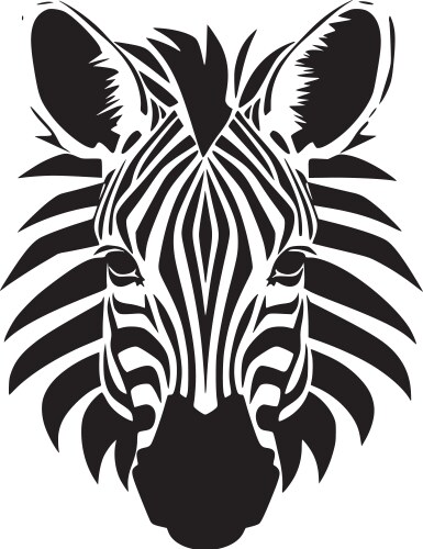 Zebra-print ribbon icon Royalty Free Vector Image