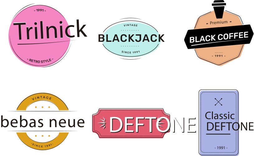 Baby logo collection Royalty Free Vector Image