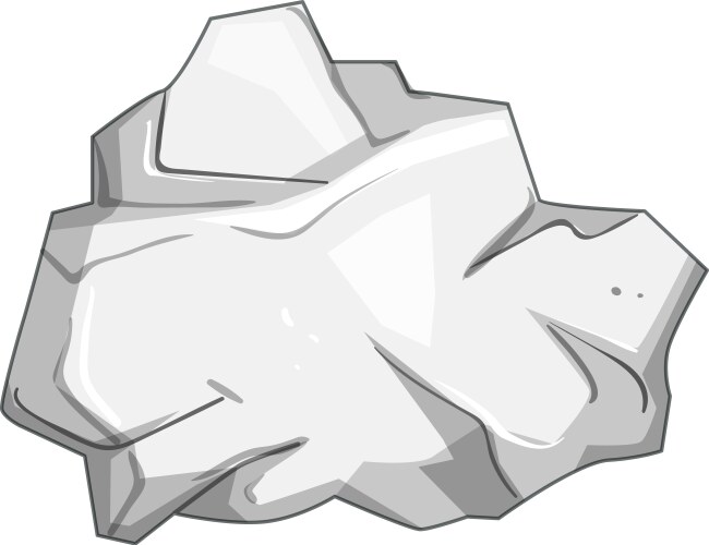 Wrinkled crumpled paper balls cartoon Royalty Free Vector
