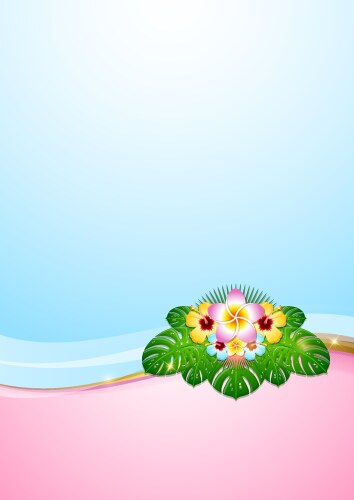 Hawaiian background in polynesian style Royalty Free Vector