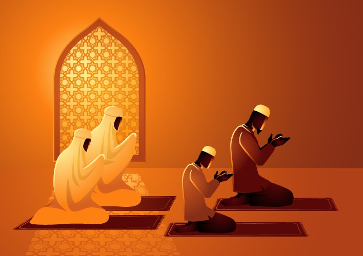 Family Praying Vector Images (over 3,200)