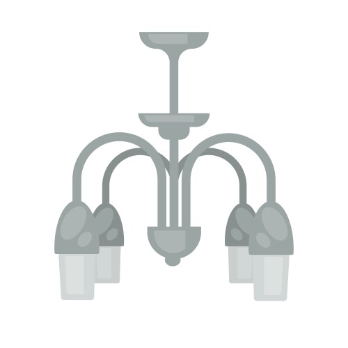 Lamp set isolated interior light design Royalty Free Vector