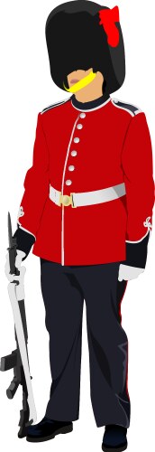 Queens guard Royalty Free Vector Image - VectorStock