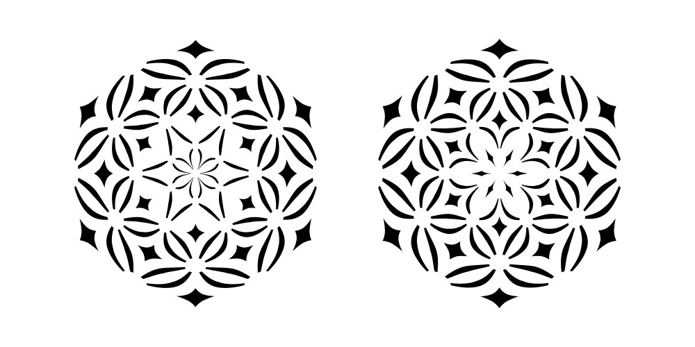 Radial patterns set Royalty Free Vector Image - VectorStock