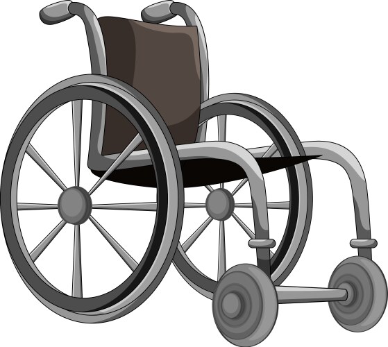Isolated wheelchair simple cartoon Royalty Free Vector Image
