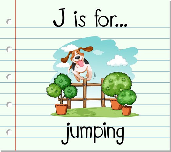Jump Flashcard Vector Images (44)