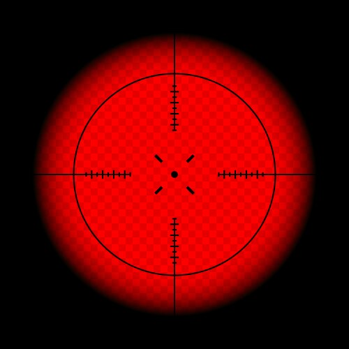 Target sight sniper symbol isolated Royalty Free Vector