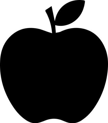 Apple Logo Silhouette Vector Images (over 5,300)