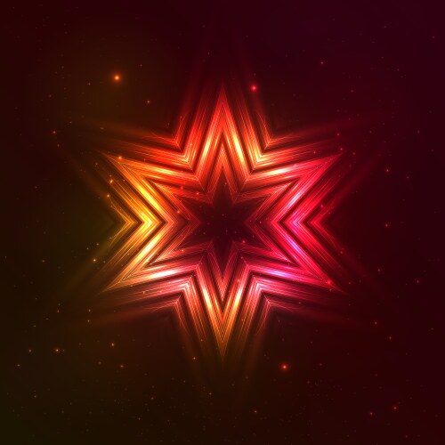 Fire red star Royalty Free Vector Image - VectorStock