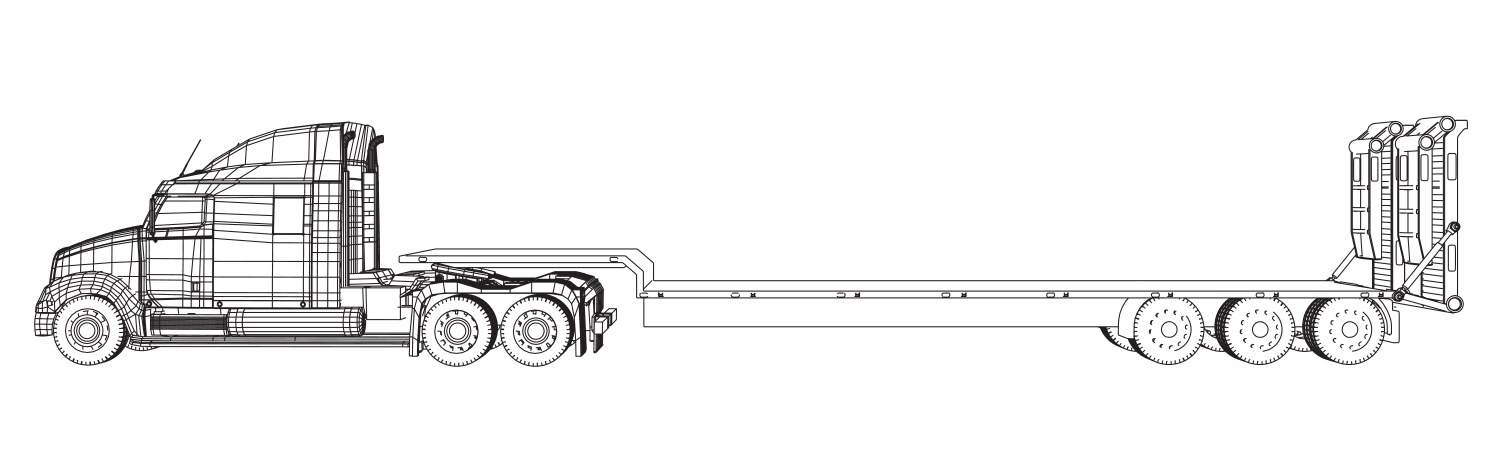 Semi Truck with Trailer Cartoon Vector Images (over 520)